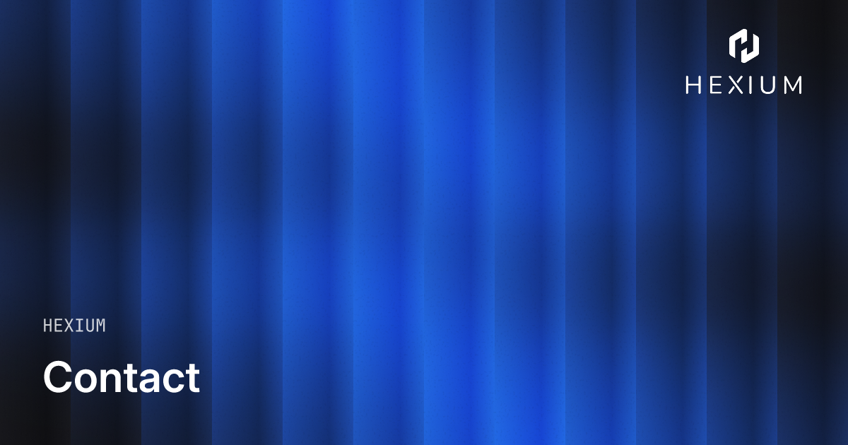 Contact - Agence Développement Web & Mobile - Hexium